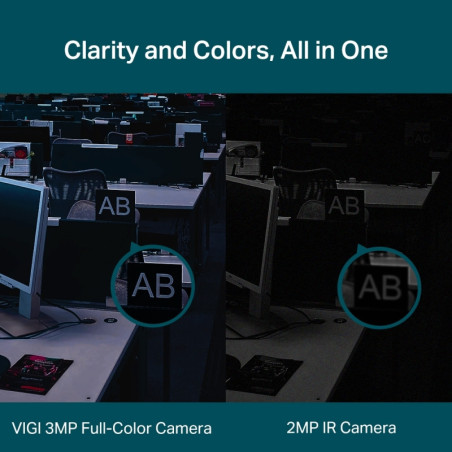 TP-LINK VIGI 3MP Full-Color Turret Network Camera, 2.8mm | Marsietis.lt