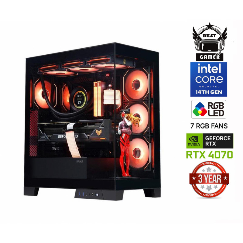 Core i7-14700F 32GB 1TB SSD 1TB HDD RTX 4070 12GB Windows 11 | Marsietis.lt
