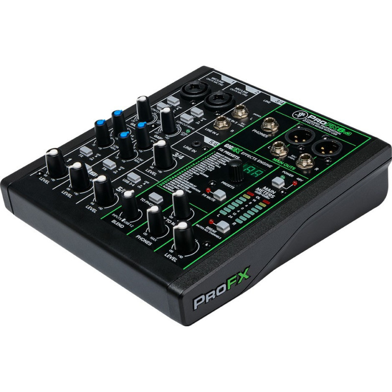 Mackie ProFX6v3 - 6-channel analogue mixer with USB interface, black ...
