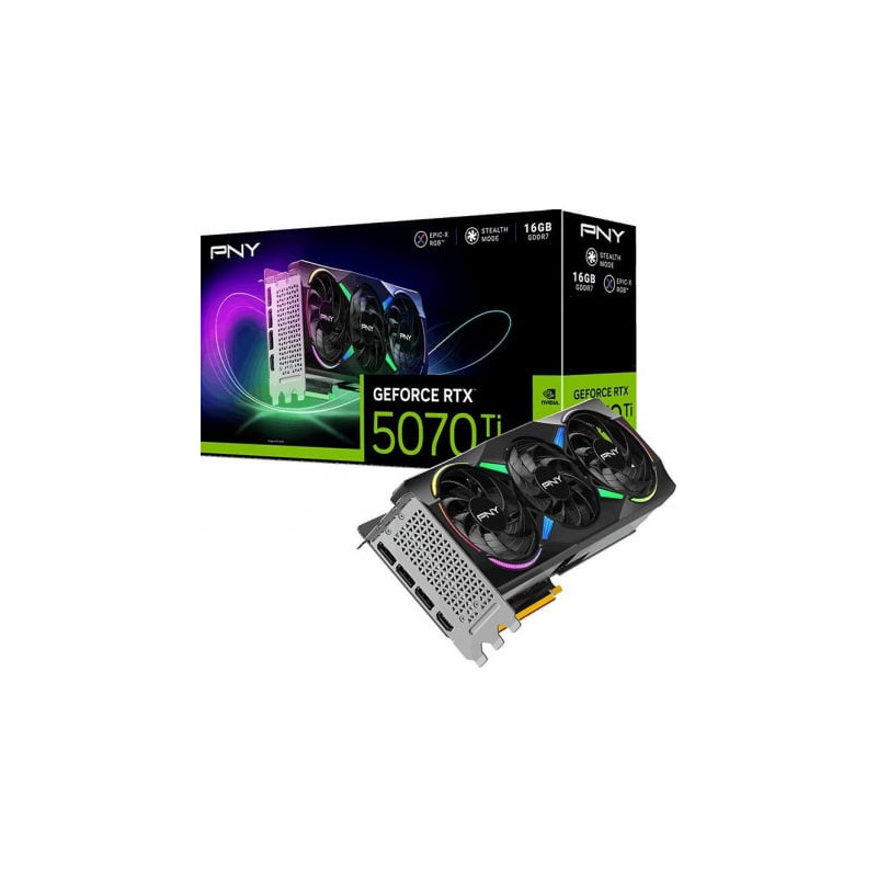PNY GeForce RTX 5070 Ti ARGB Epic-X RGB OC 16GB GDDR7 256bit | Marsietis.lt