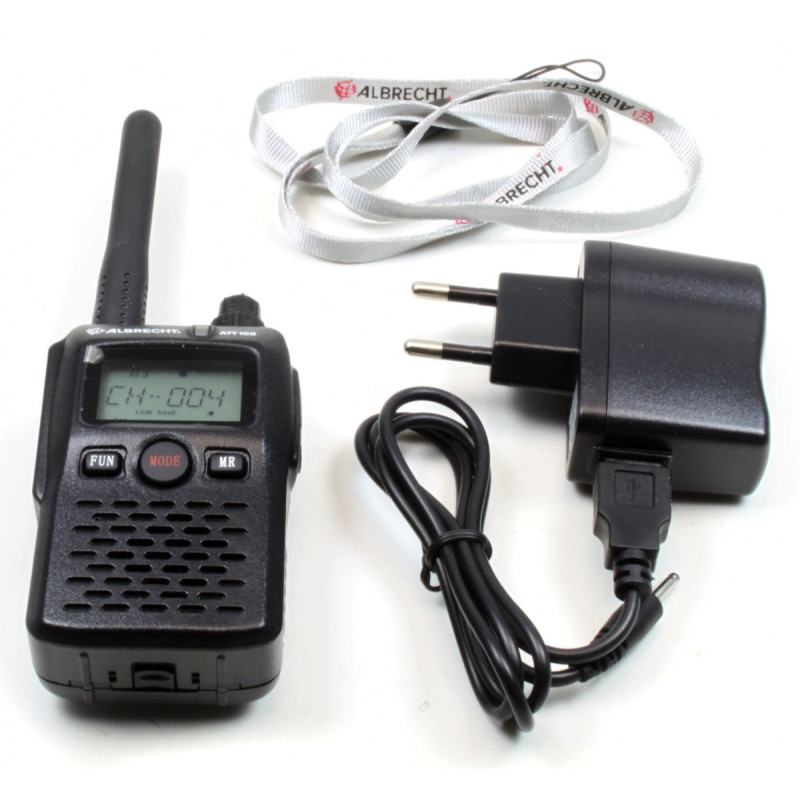 Albrecht ATT 100 portable PMR radio station, 10 channels, 1400mAh ...
