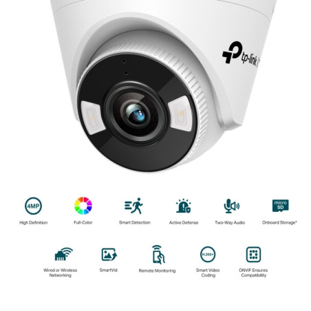 TP-LINK VIGI 4MP Full-Color Turret Network Camera, 2.8mm | Marsietis.lt