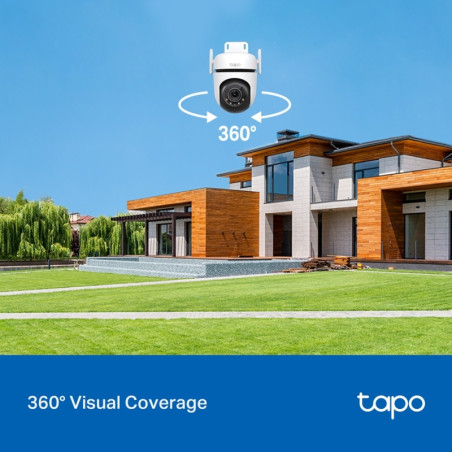 TP-LINK 4MP H.264 F1.6 Aperture Outdoor Pan Tilt Security Wi-Fi Camera ...