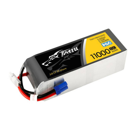 „Tattu“ 11000MAH 22,8 V HV 25C 6S1P lipo akumuliatorių blokas su EC5 ...