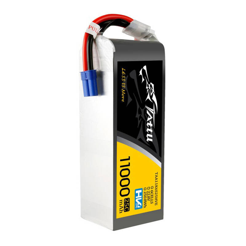 „Tattu“ 11000MAH 22,8 V HV 25C 6S1P lipo akumuliatorių blokas su EC5 ...
