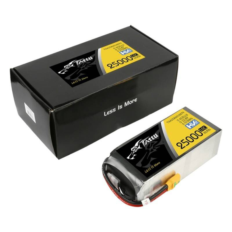 „Tattu“ 25000mAh 22,8 V 10C 6S1P lipo akumuliatorių paketas su XT90-S ...