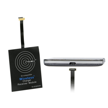 „Inbay“ universalus belaidis įkrovimo modulis su „micro USB“ jungtimi ...