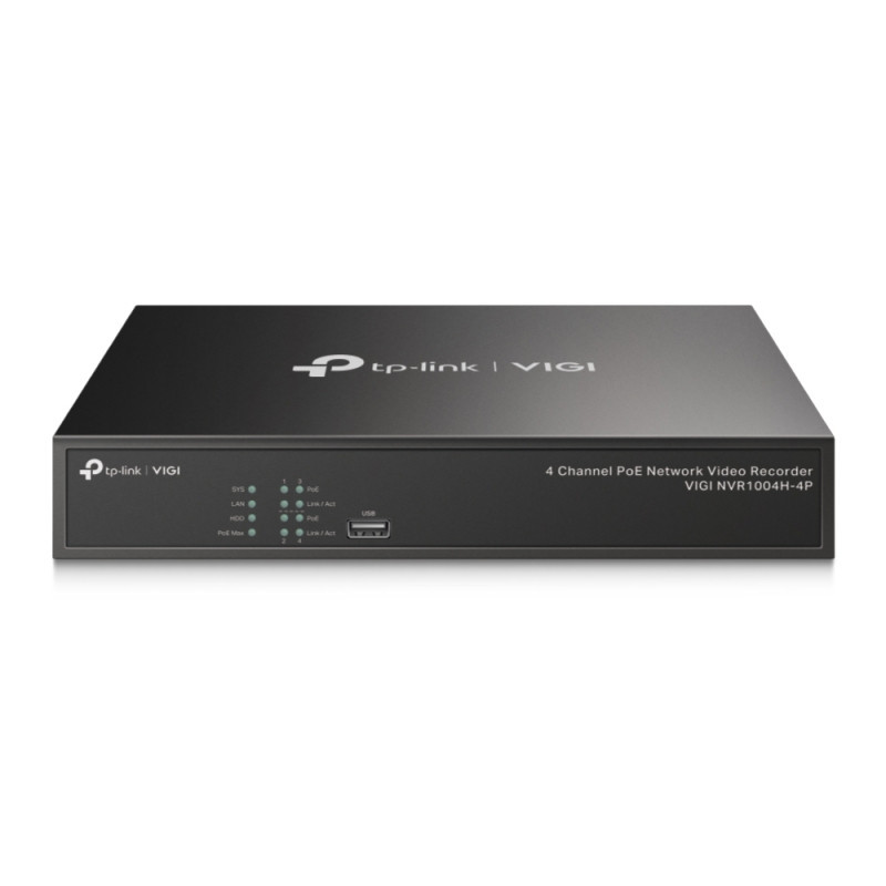 TP-LINK VIGI 4 Channel PoE+ Network Video Recorder | Marsietis.lt