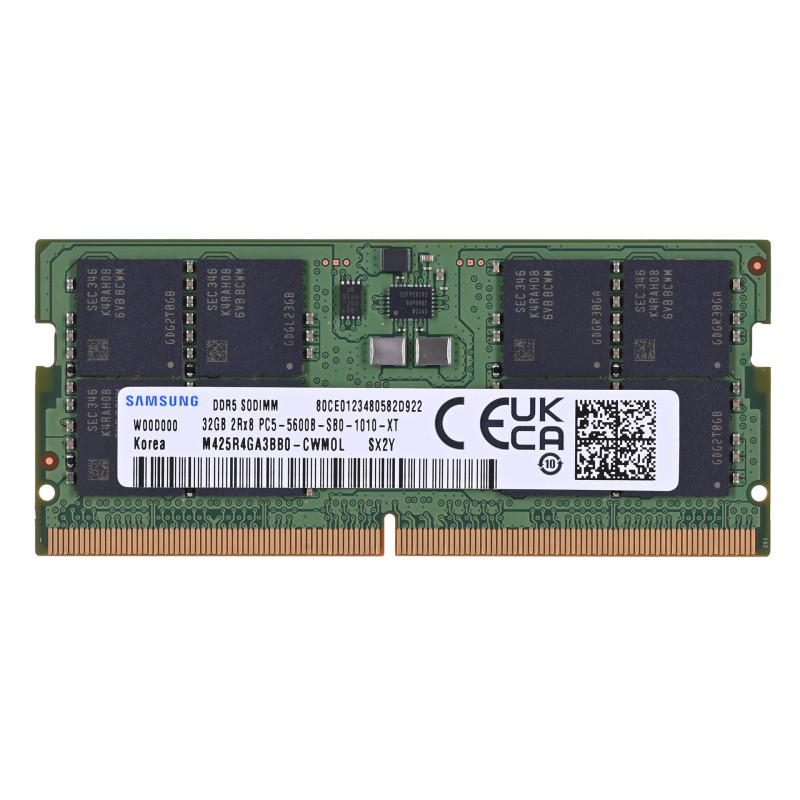 Samsung SO-DIMM 32GB DDR5 2Rx8 5600MHz PC5-44800 M425R4GA3BB0-CWM ...