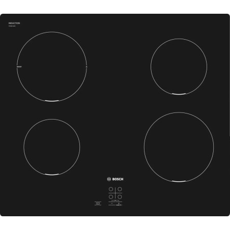 Hob - Bosch Serie 2 PUG611AA5E 60 Cm Black Countertop 4 Zones Induction ...