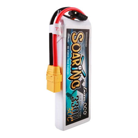 Gens ace G-Tech Soaring 3300mAh 11.1V 30C 3S1P Lipo Battery Pack with ...