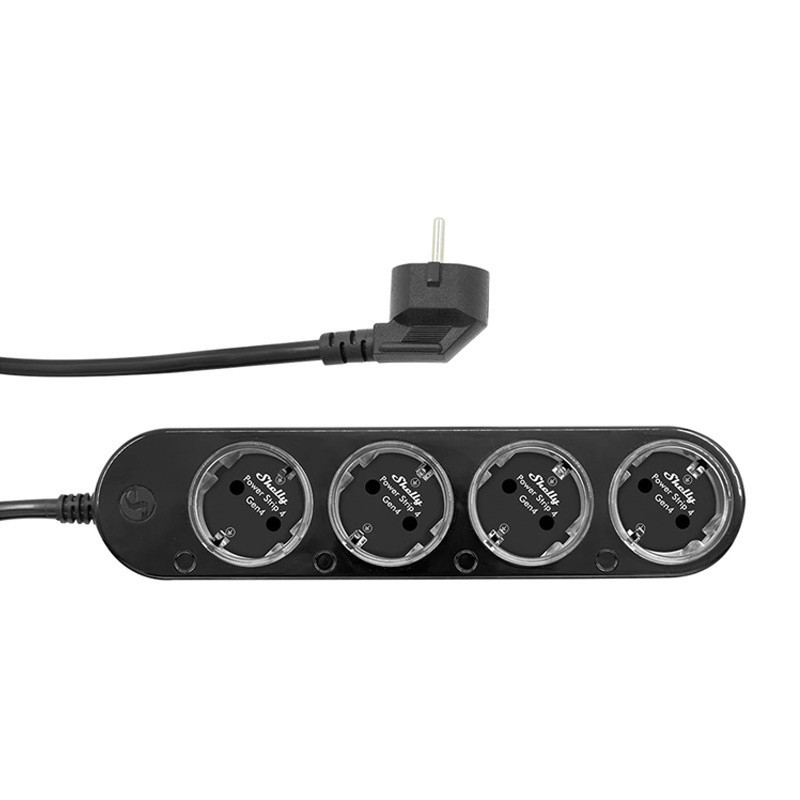 Išmanusis 12A Shelly maitinimo laidas 4 Gen4 Zigbee Matter black ...