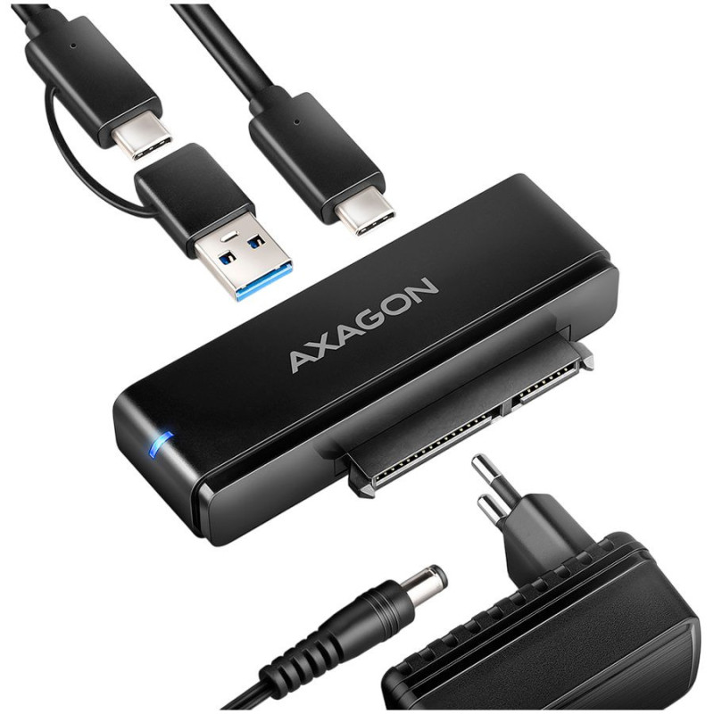 AXAGON ADSA-FPX USB-C 10Gbps - SATA 6G 2.5 3.5 SSD HDD FAST PORT X ...