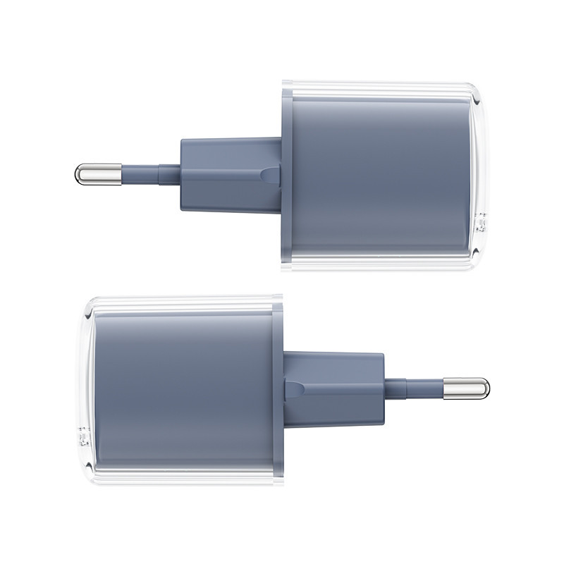 Acefast A53 PD 30W GaN USB-C įkroviklis su ekranu - pilka | Marsietis.lt