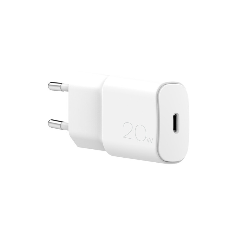 Puro White 20W Power Delivery USB-C Wall Charger - White | Marsietis.lt