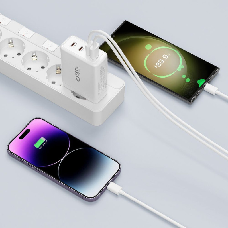 Tech-Protect NC100W-GAN įkroviklio tinklas GaN 3x USB-C PD 100W USB-A ...
