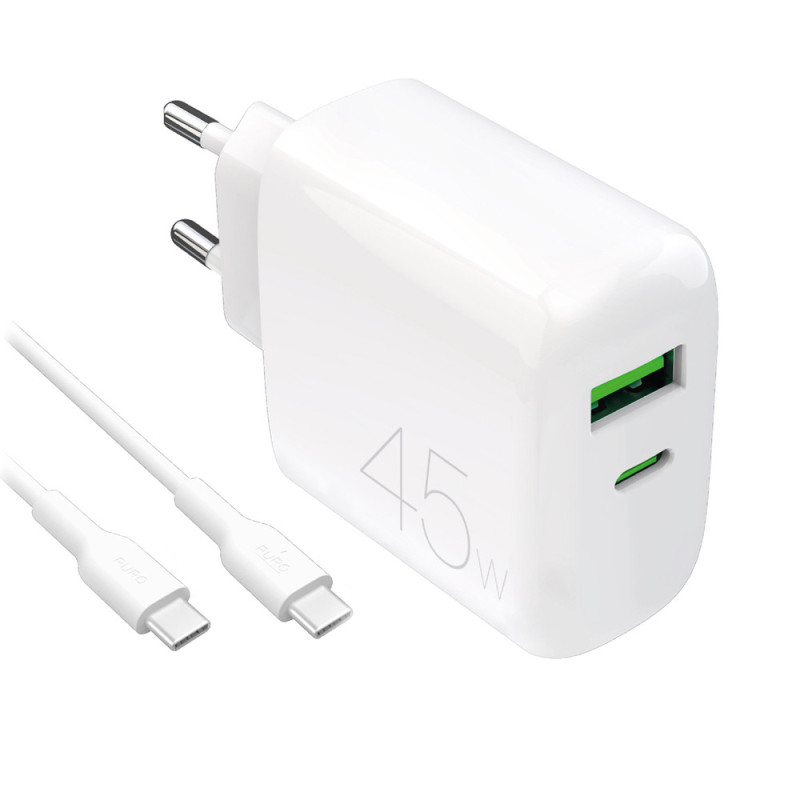 „Puro Daily Prolite“ 45 W USB-C USB-A maitinimo įkroviklis su USB-C ...