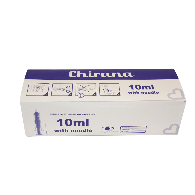 CHIRANA® 2-part disposable syringes with needles 10 ml with needle 0,80 ...