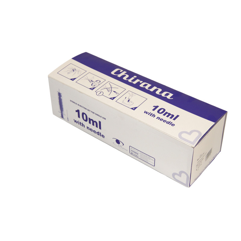 CHIRANA® 2-part disposable syringes with needles 10 ml with needle 0,80 ...