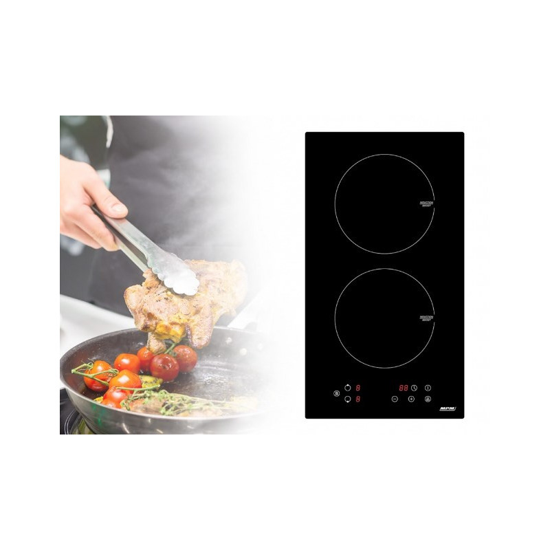 Indukcinė Kaitlentė - MPM 30-IM-06, 2 zonos, 1500W, juoda | Marsietis.lt