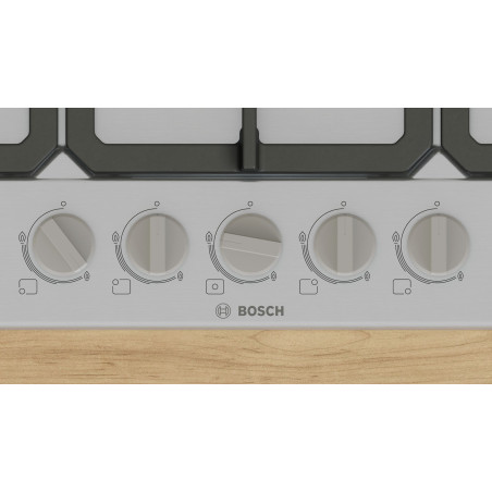 Gas Hob - Bosch Serie 4 PGQ7B5K90 75cm 5 Zones Stainless Steel ...