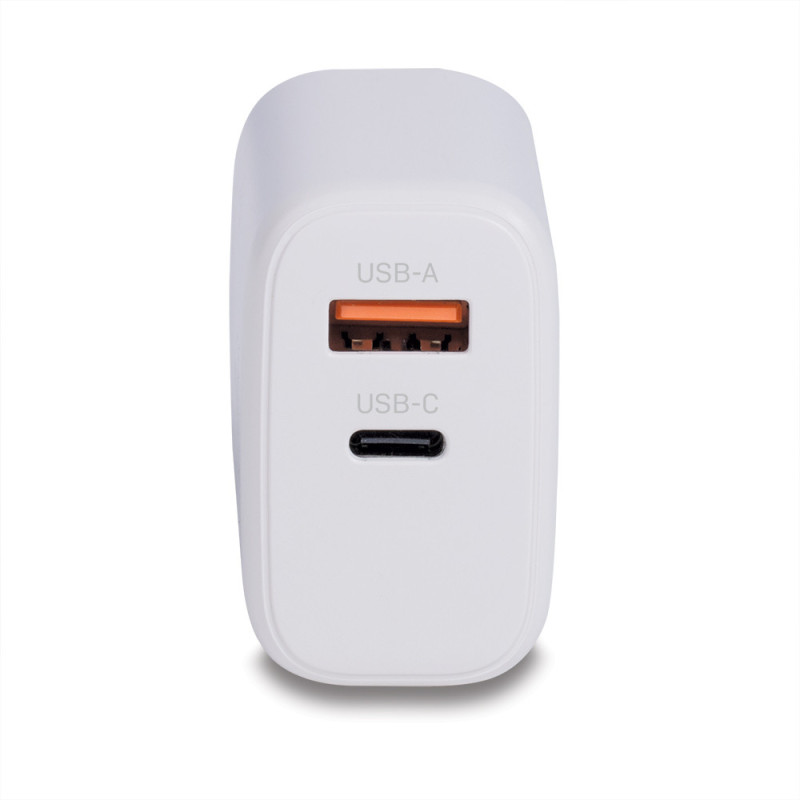 Įkroviklis - LINDY 65W USB Type A & C GaN Įkroviklis, Baltas | Marsietis.lt