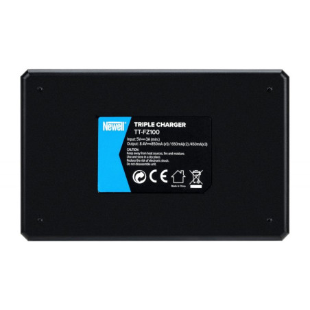 Charger - Newell TT-USB-C Triple-Channel Charger for NP-FZ100 Black ...