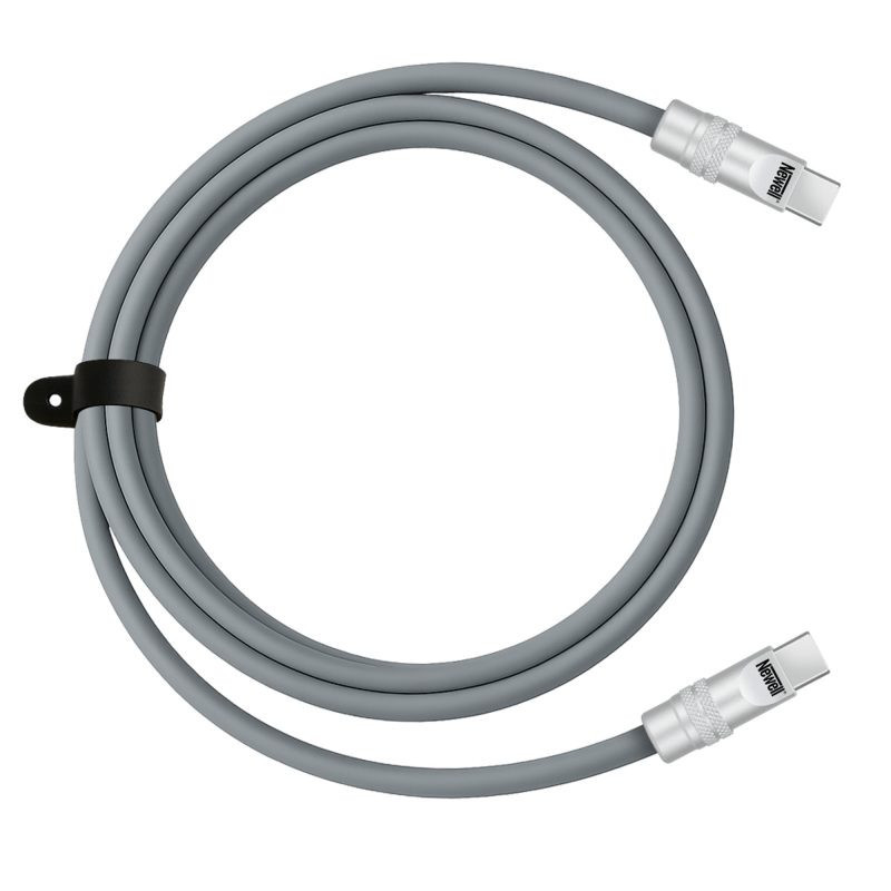 USB-C Cable - Newell USB-C 100W 2m Silicone Gray | Marsietis.lt