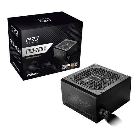 Power supply - ASRock PRO-750G 750W 80 PLUS Gold ATX Black | Marsietis.lt