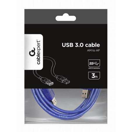 CABLE USB3 EXTENSION AM-AF 3M CCP-USB3-AMAF-10 GEMBIRD | Marsietis.lt