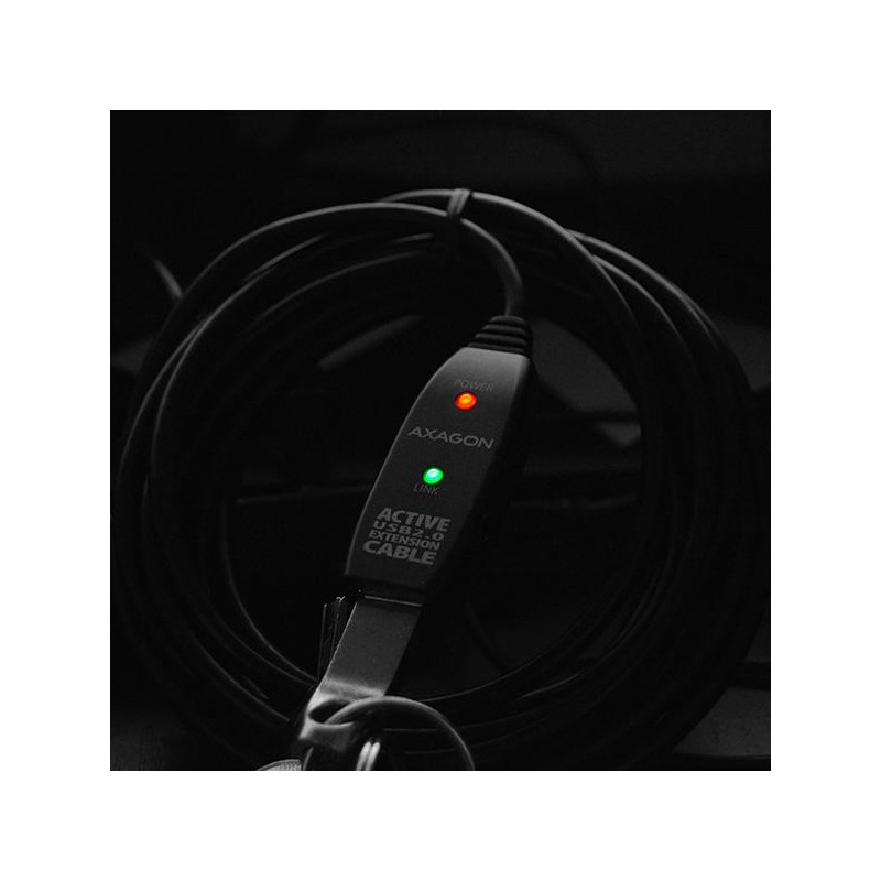 USB2.0 AM AF ACTIVE LAIDAS 10M ADR-210 AXAGON | Marsietis.lt