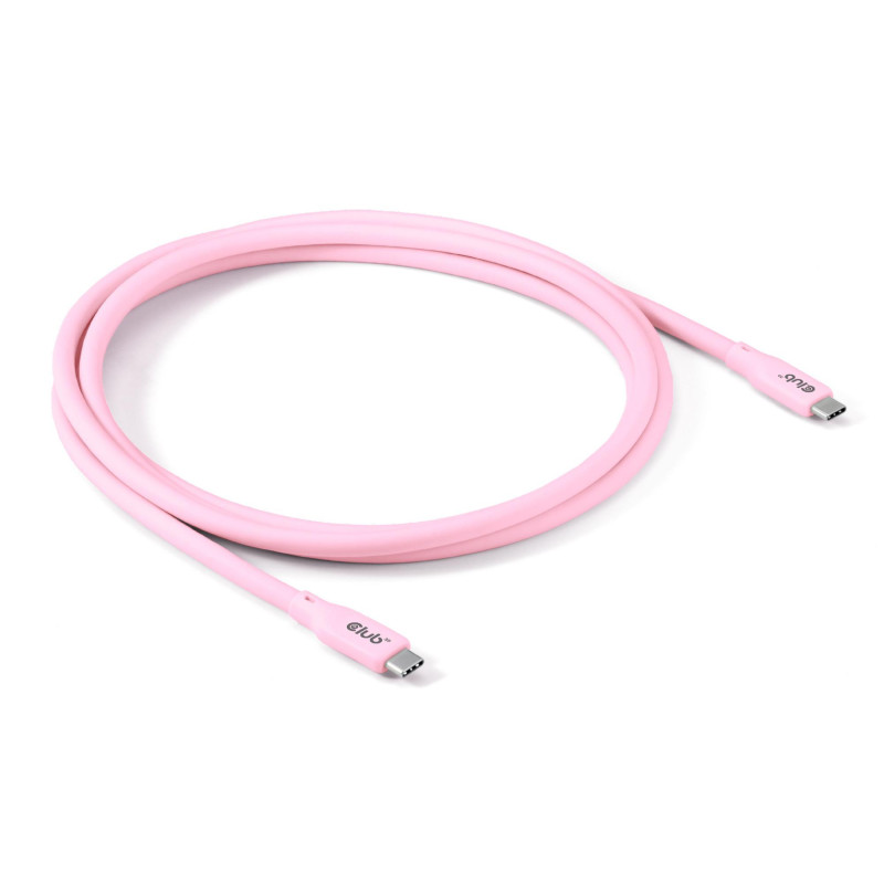 CLUB3D LAIDAS USB-C Į USB-C 2M M M ROŽINIS CAC-3002 | Marsietis.lt