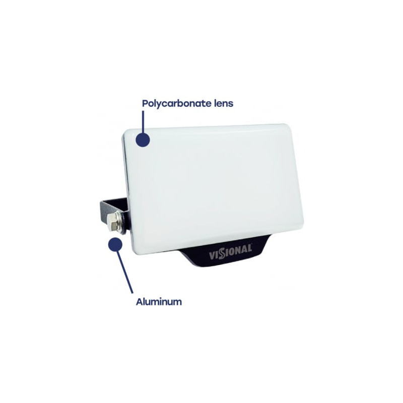 „Visional“ LED drėgmei atsparus lauko prožektorius 10 W, 1100 Lm, 4000 ...