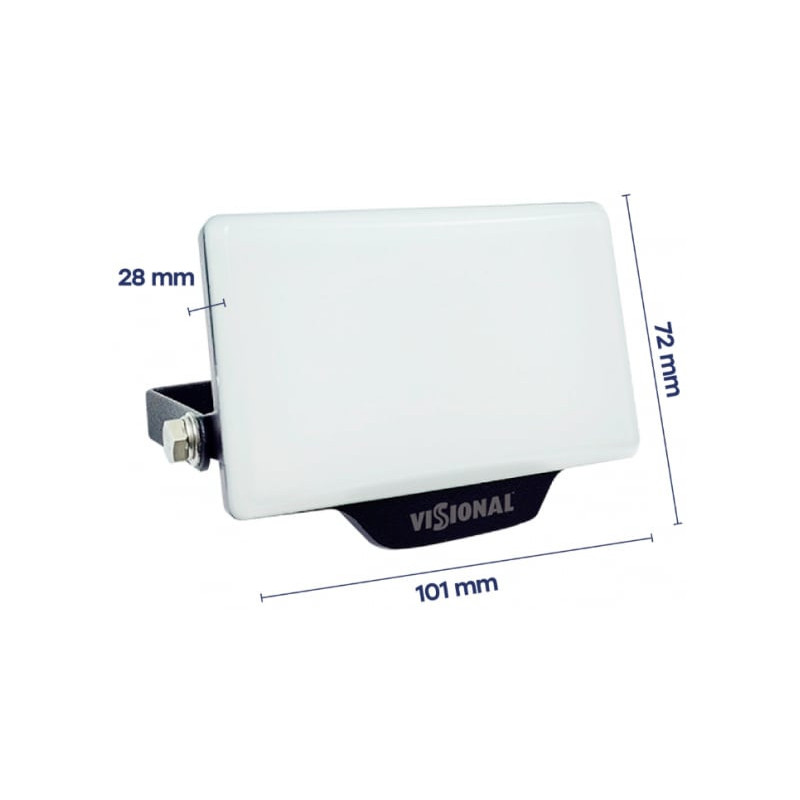 „Visional“ LED drėgmei atsparus lauko prožektorius 10 W, 1100 Lm, 4000 ...