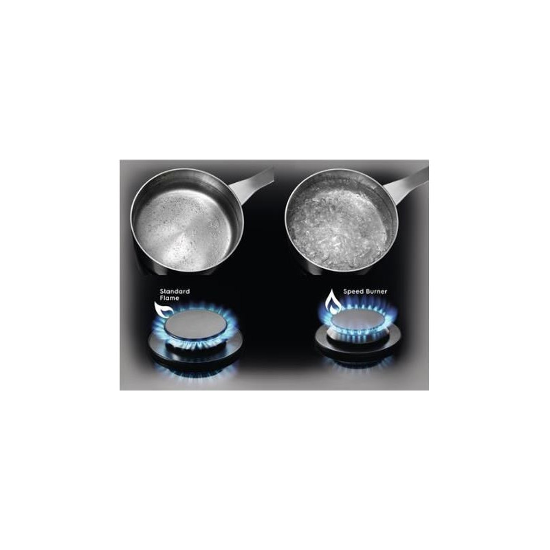 Įmontuojama dujinė viryklė „Electrolux EGS6436RK“, juoda, 4 zonos ...
