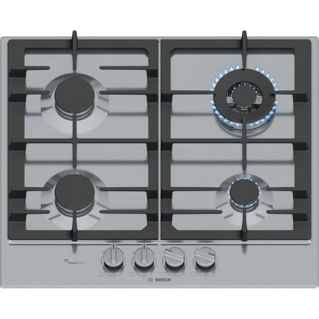 Bosch Serie 6 PCH6A5I90 hob Stainless steel Built-in 60 cm Gas 4 zone s ...