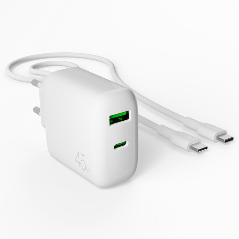 „Puro Daily Prolite“ 45 W USB-C USB-A maitinimo įkroviklis su USB-C ...