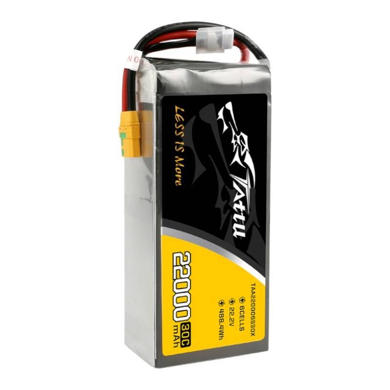 „Tattu“ 22000mAh 22,2 V 30C 6S1P lipo akumuliatorių blokas su XT90-S ...