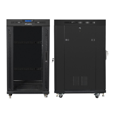 Lanberg 19 22U rack cabinet FF01-6622-12BL V2 with thermostat ...