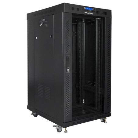 Lanberg 19 22U rack cabinet FF01-6622-12BL V2 with thermostat ...